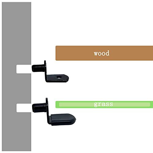 40 Pcs Shelf Pins L-Shaped Clips 1/4 Inch Shelf Support Pegs with ...