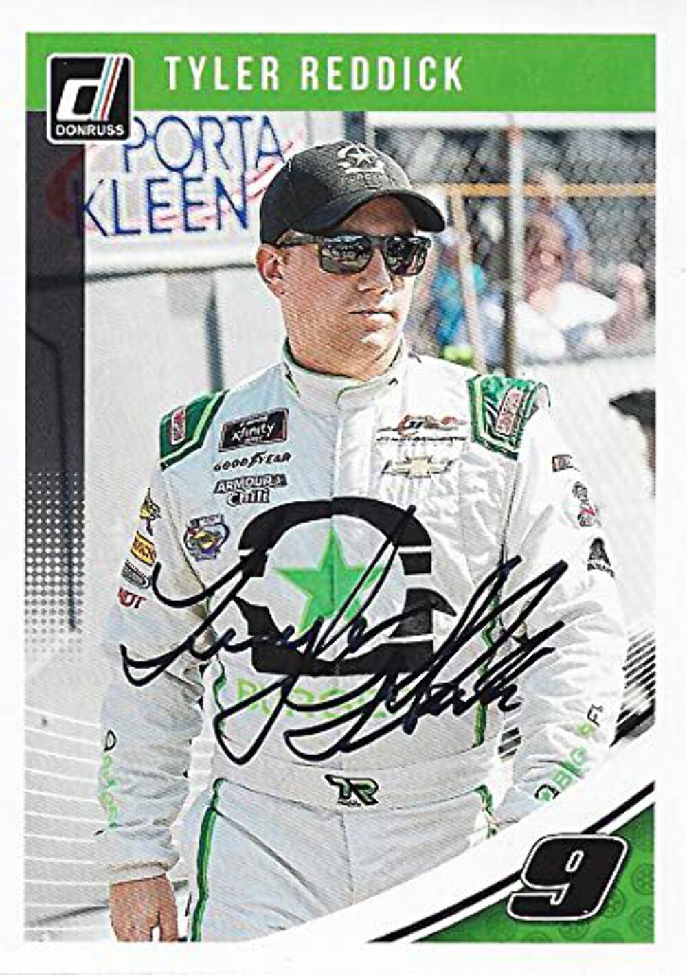 AUTOGRAPHED Tyler Reddick 2019 Panini Donruss Racing (#9 JR Motorsports ...