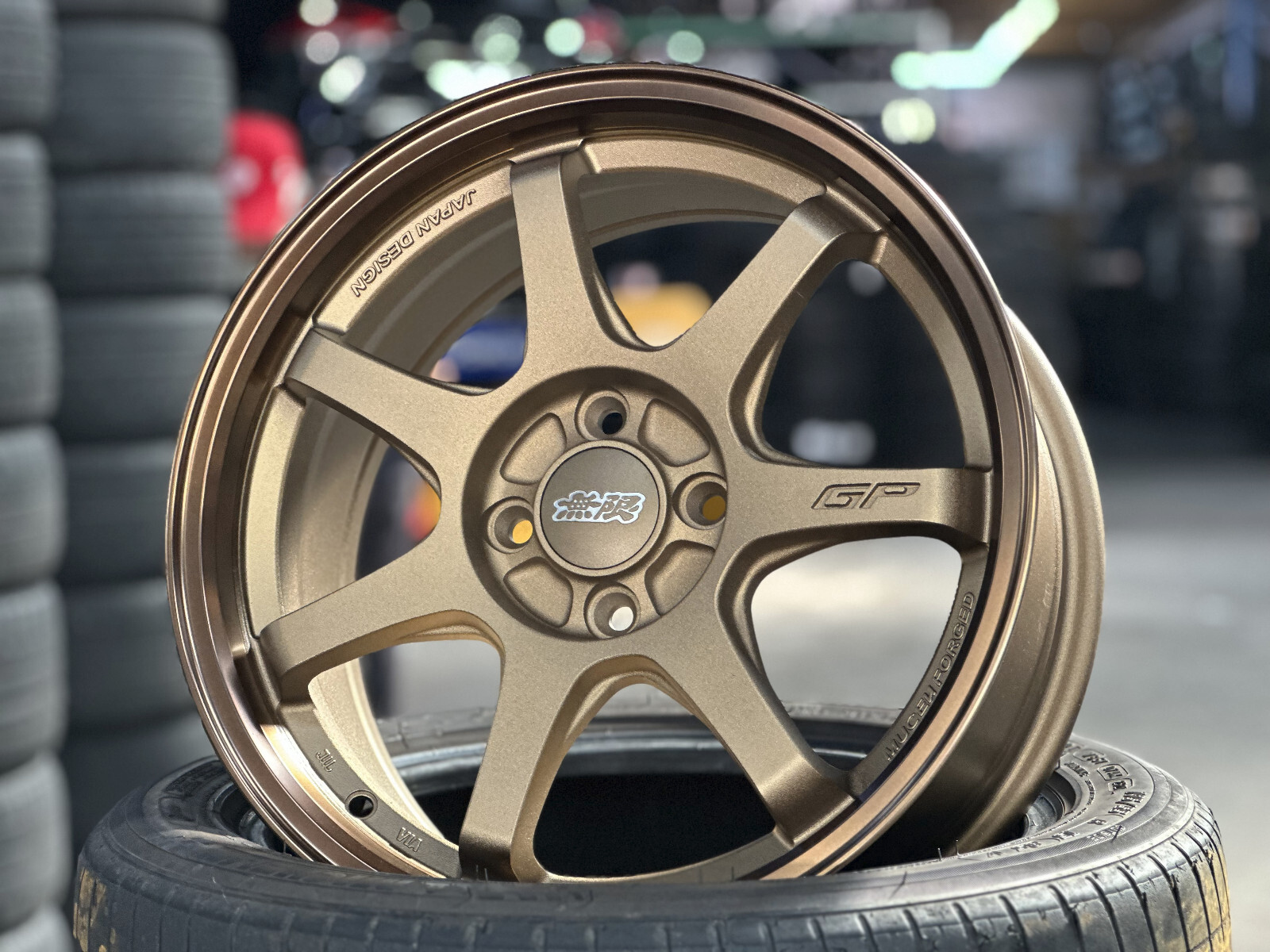New 16x7J 4x100 4 pcs Mugen GP Design BRONZE (4 Wheel) Honda Fit Civic ...