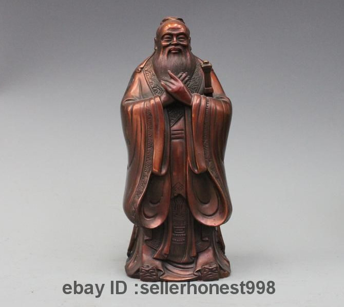 Chinese Famous History Bronze Thinker and educator Confucius Kong Zi ...