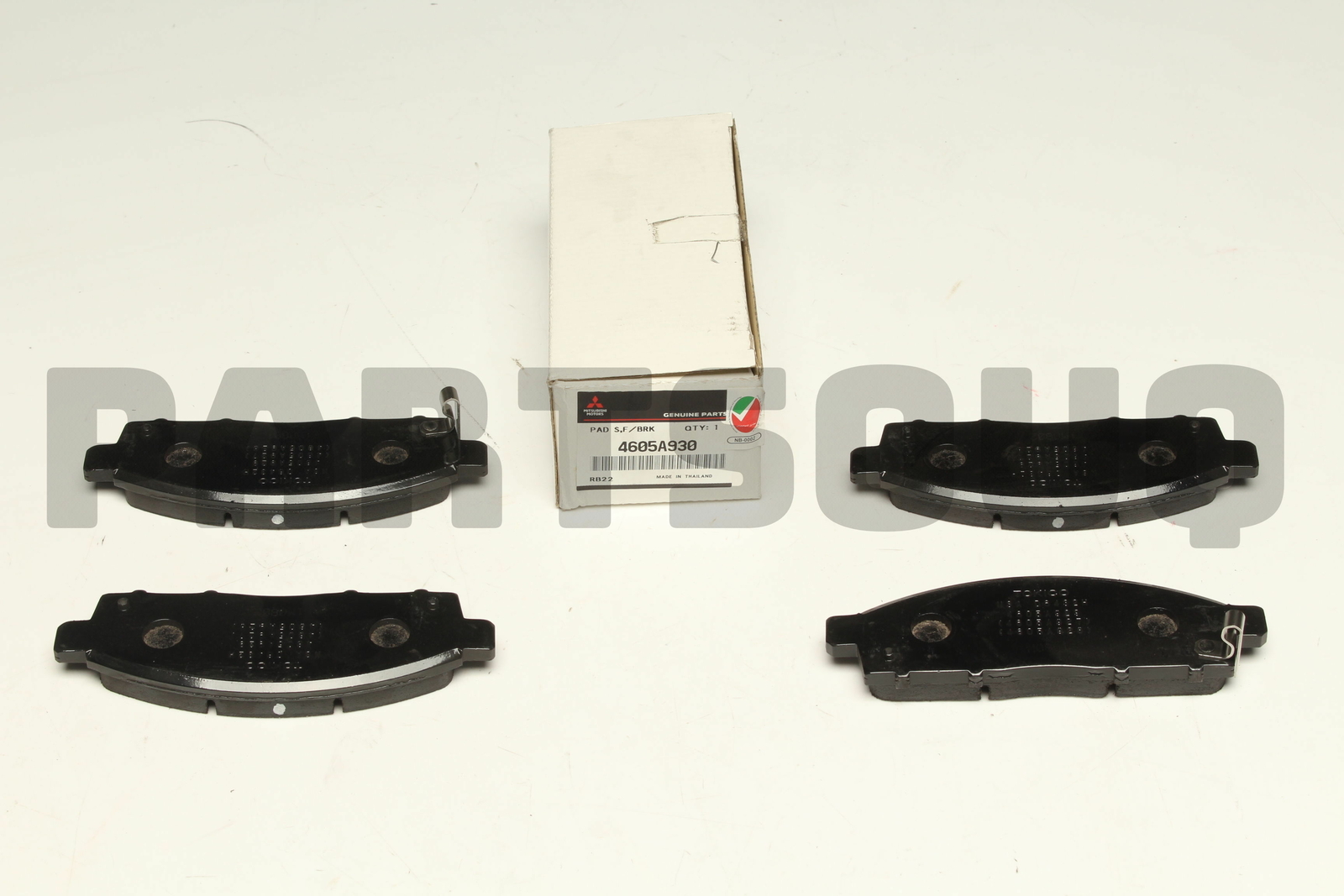 4605A930+Mitsubishi+OEM+Genuine+Pad+Set+FR+Brake for sale online | eBay