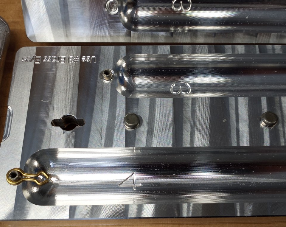 Deep Drop Weight Mold ( 2 Cavity ) 3# - 4# Combo Mold Aluminum CNC | eBay