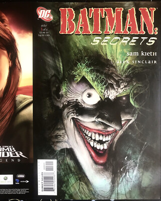 BATMAN : SECRETS - Sam Keith - DC Comics - COMIC COVER PRODUCTION PROOF ...