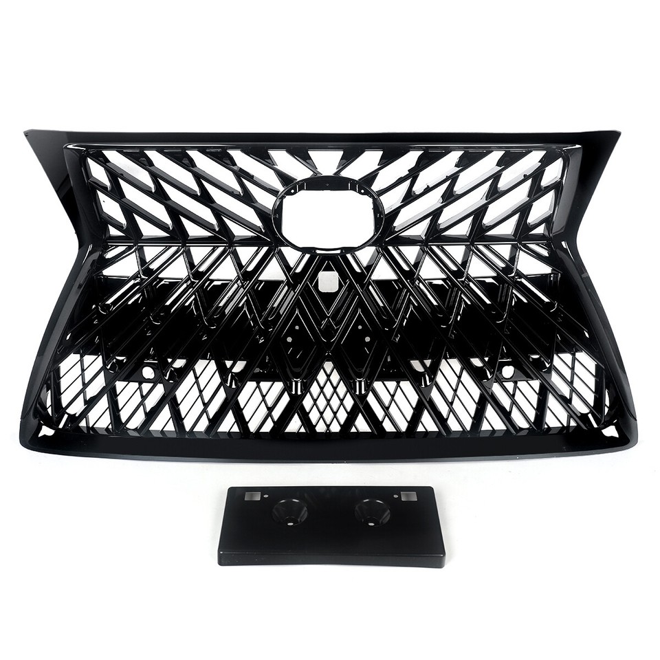 New Front Bumper Grille Mesh Grill Gloss Black For Lexus GX460 2014 ...