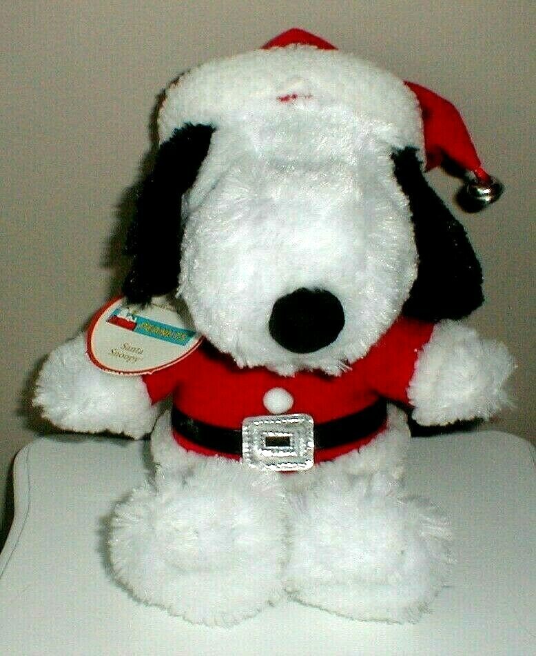 Snoopy Christmas Peanuts Plush Santa Hallmark 9" Soft Decoration | eBay