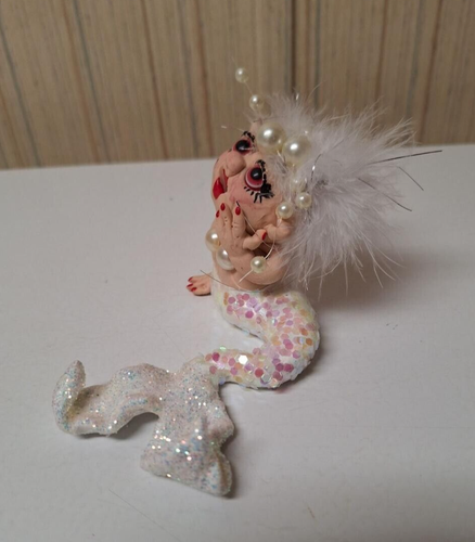 Mermaid Little Art Doll Polymer Clay Handmade Sculpture Ooak ...