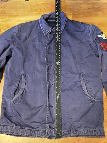 USN N4 Utility Deck Jacket, 1970s, Blue, Rare Vintage Military Surplus ...