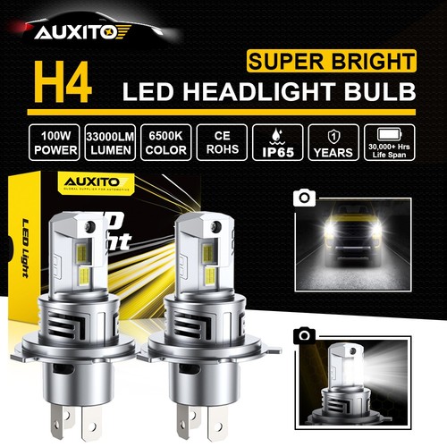 AUXITO Canbus H4 LED Headlight Bulbs Kit Hi/Low Beam 330000LM 6500K ...