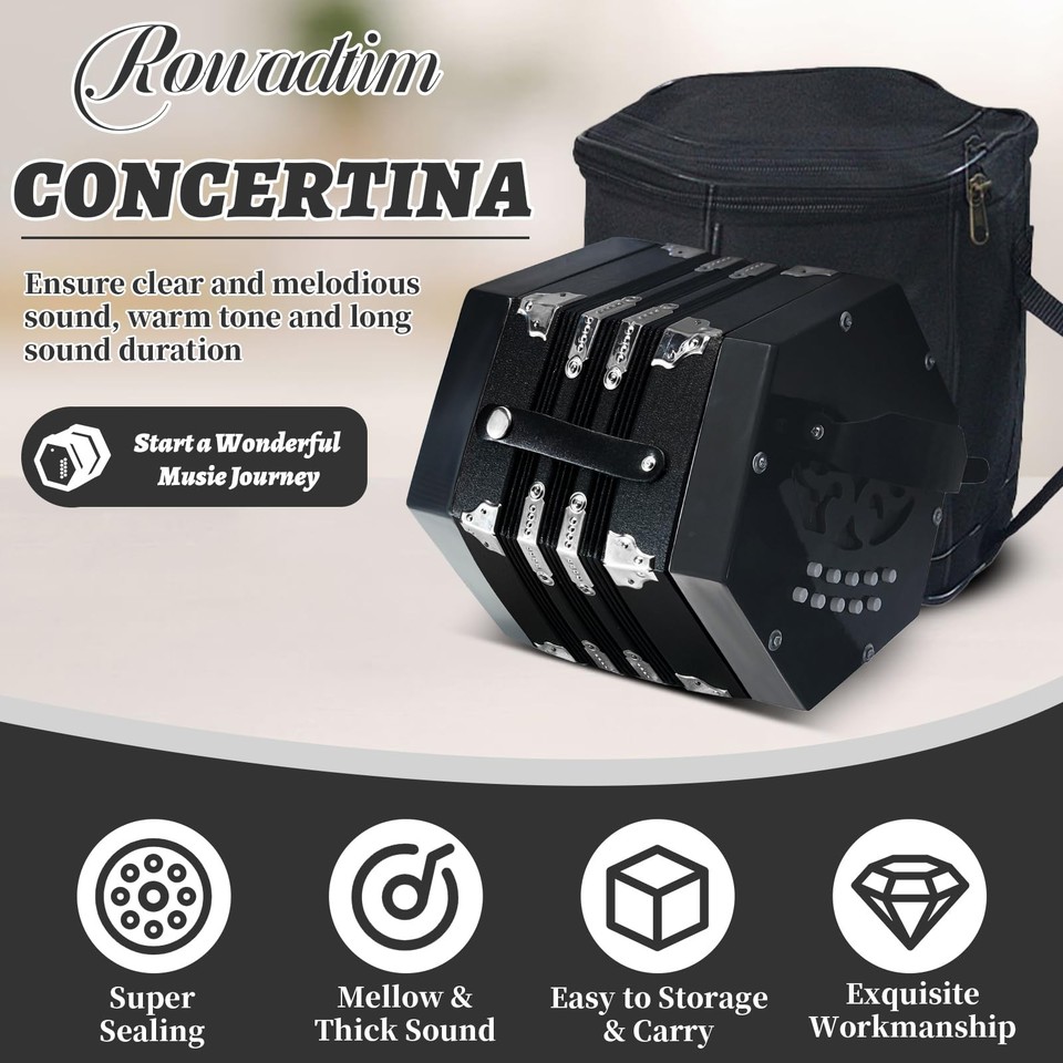 Concertinas,20-key accordion for adults, professional accordion for ...