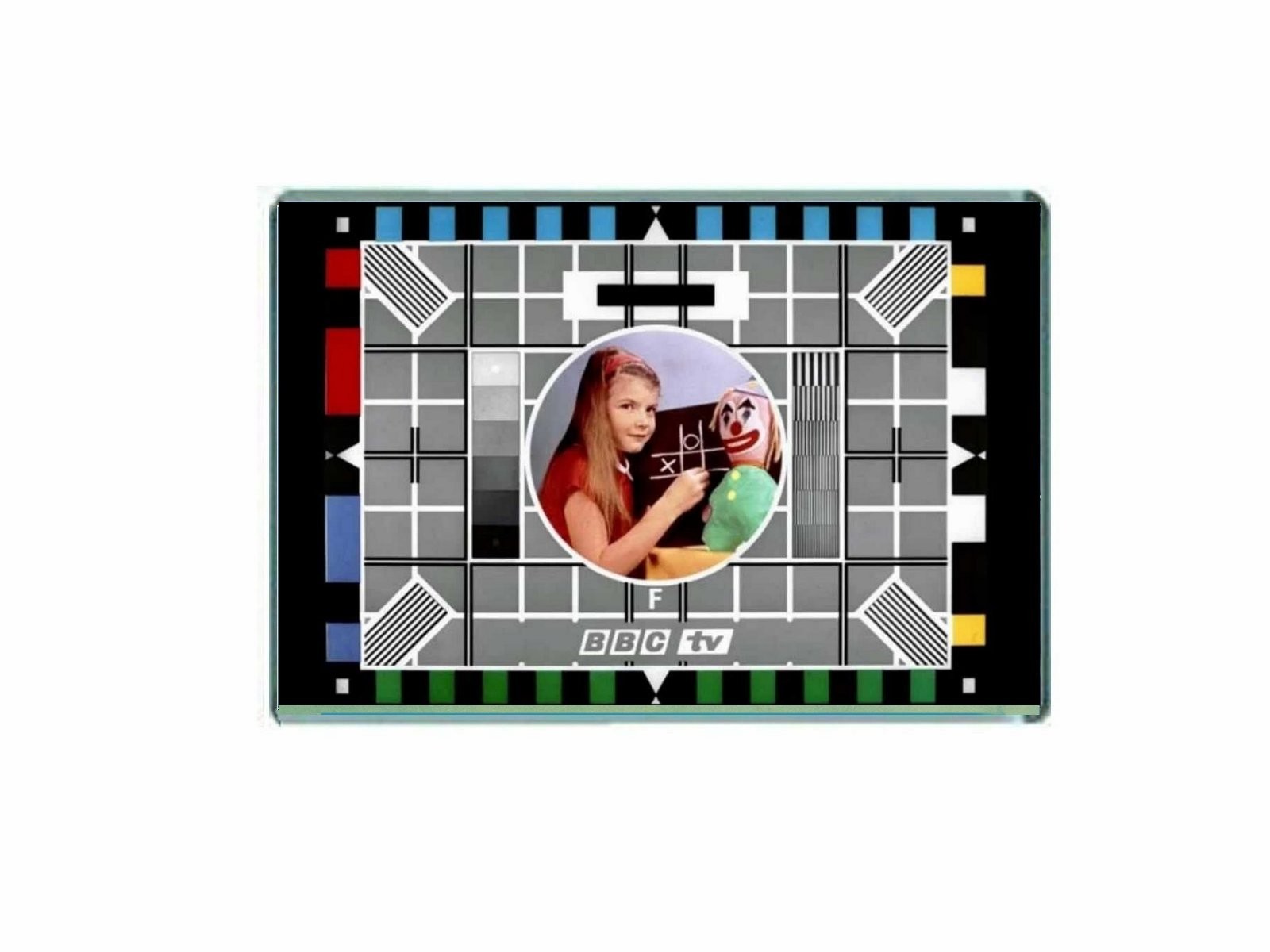 RETRO TV - WHO REMEMBERS - THE BBC TEST CARD -JUMBO FRIDGE MAGNET | eBay UK
