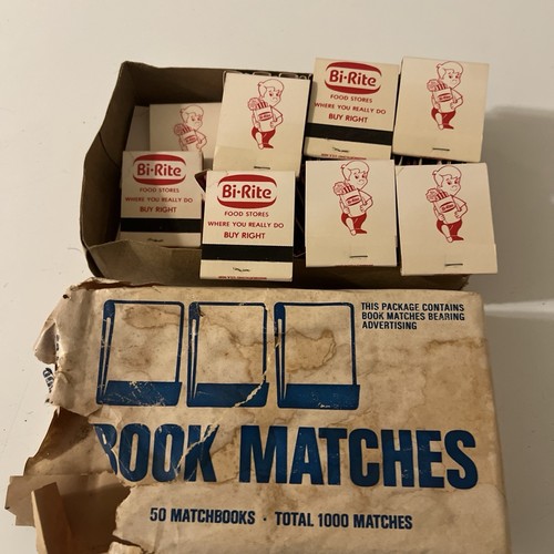 Vintage Lot Of 40 Bi-Rite Branded Books Of Matches Unstruck With Box | eBay