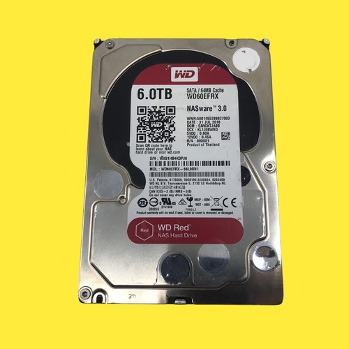 FOR PARTS Western Digital WD60EFRX WD Red 6TB Hard Drive 3.5'' SATA ...
