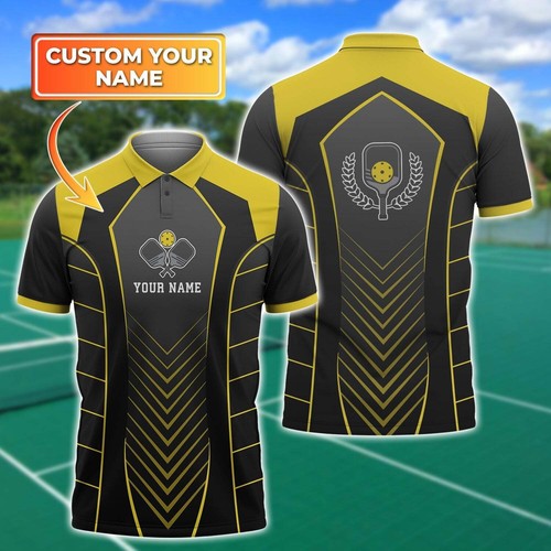 3D Pickleball Polo Shirt Pickleball Players Uniform Polo Shirt For ...