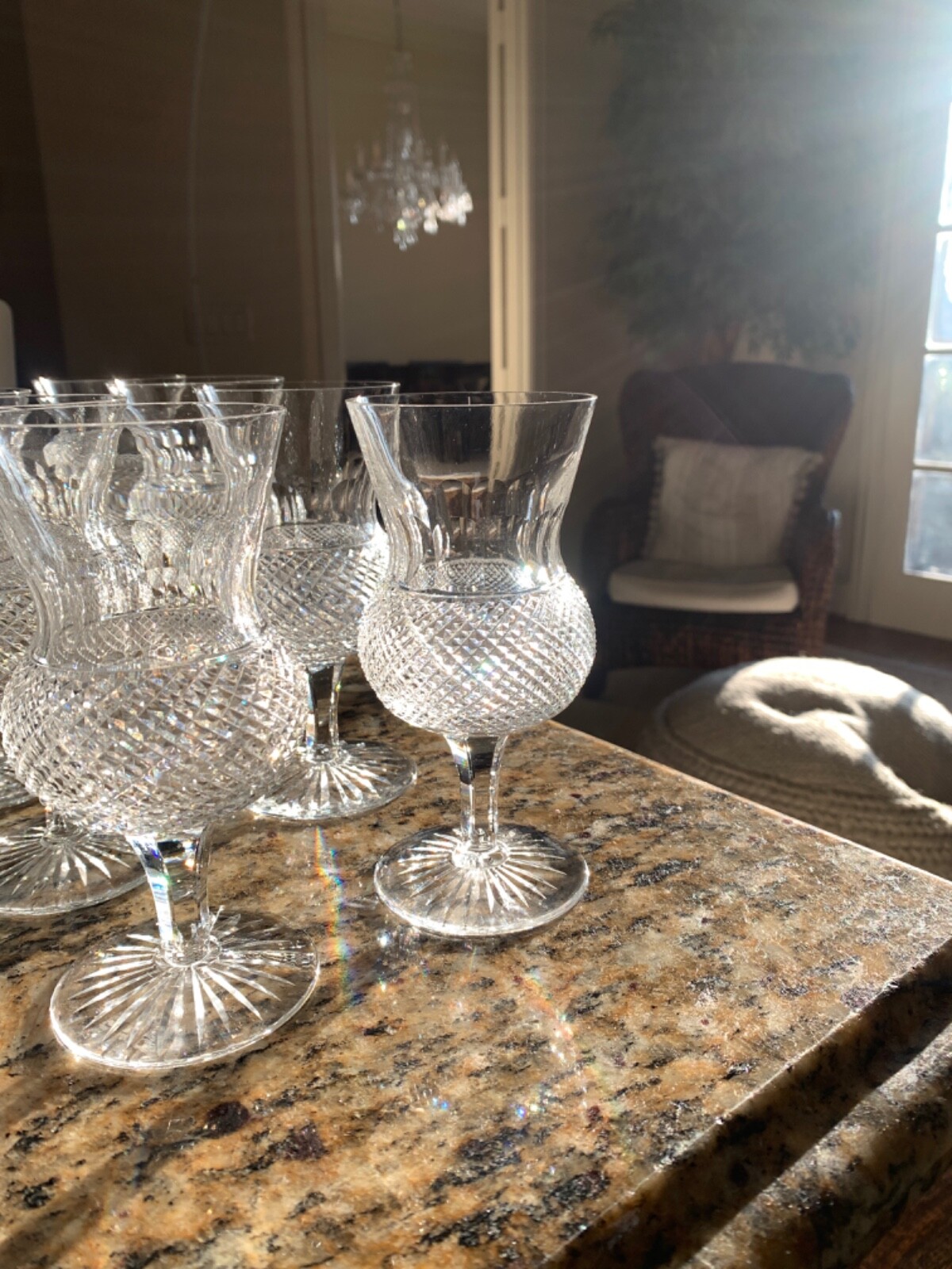 EDINBURGH CRYSTAL THISTLE PLAIN SET OF 12 WATER GOBLETS 6 1/2" | eBay UK