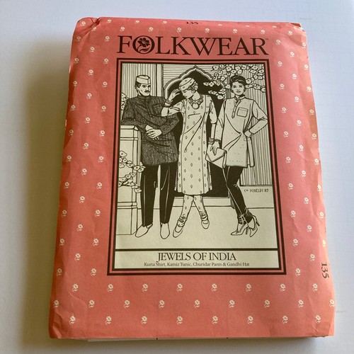 Folkwear Pattern #135 Shirt Tunic Pants Hats Unisex Uncut Factory Folds ...