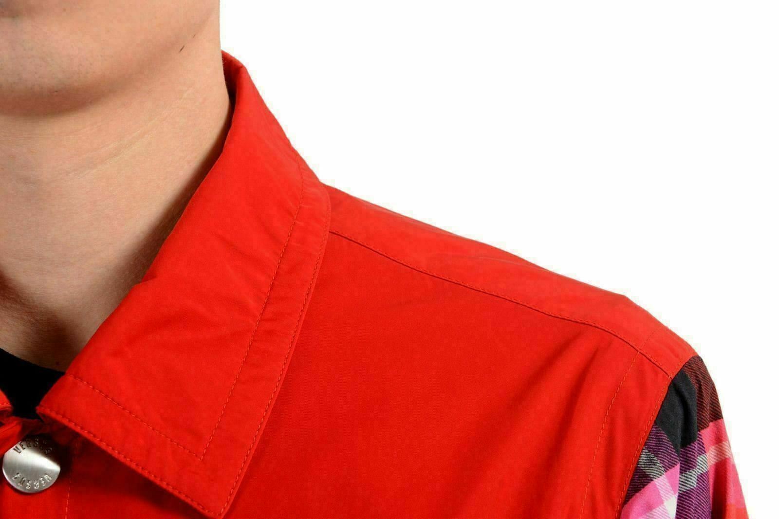 Versace Versus Men's Button Up Windbreaker Jacket US S IT 48 | eBay