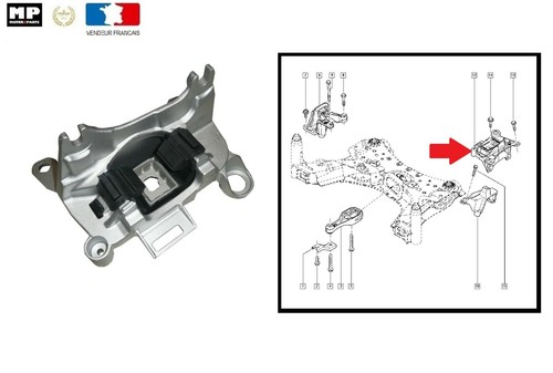 Support moteur Gauche pour RENAULT MEGANE SCÉNIC III (eom 112205136R ...