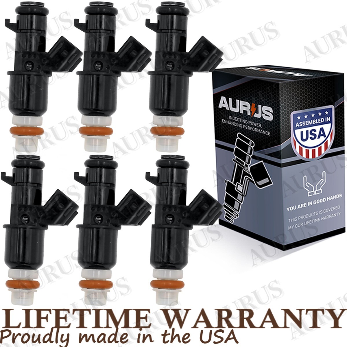 OEM AURUS 6 NEW FUEL INJECTORS FOR ACCORD PILOT ODYSSEY RIDGELINE TL 3. ...