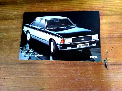 FORD GRANADA SAPPHIRE MK2 FACTORY POSTCARD, LATE 1970S,MK2 GRANADA GHIA ...