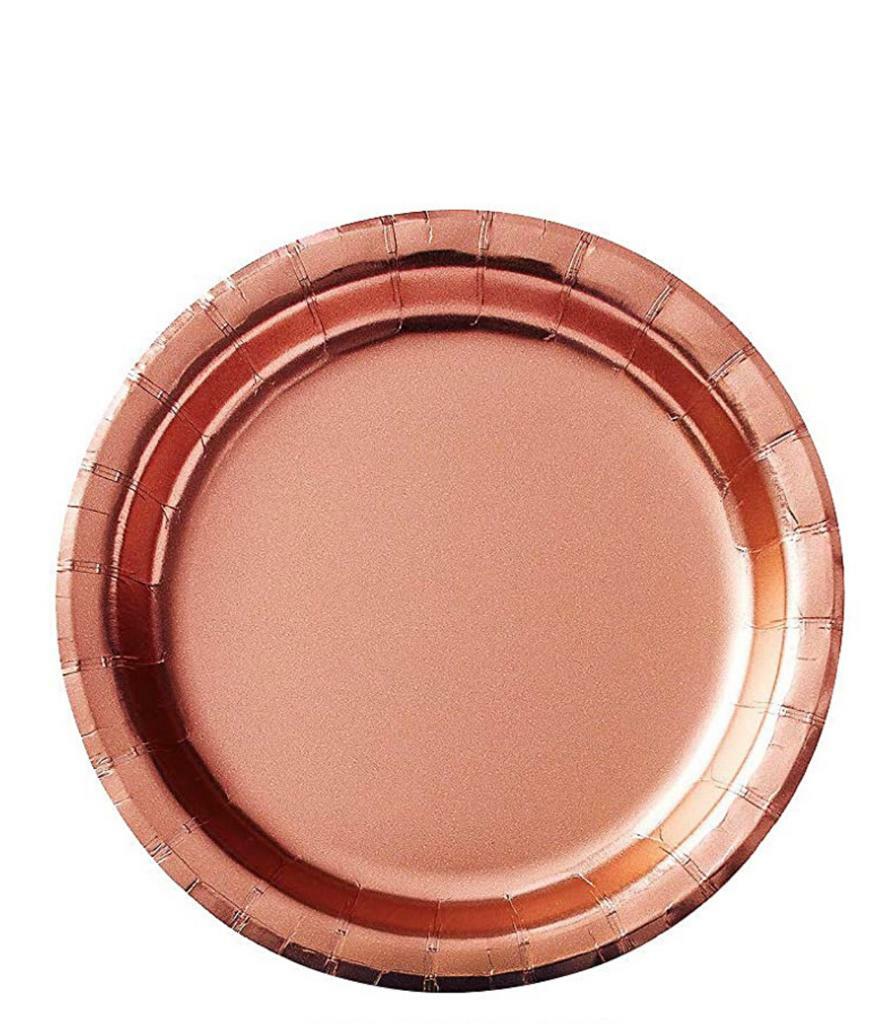 ROSE GOLD TABLEWARE SET DINNERWARE PARTY DECORATIONS BIRTHDAY WEDDING ...