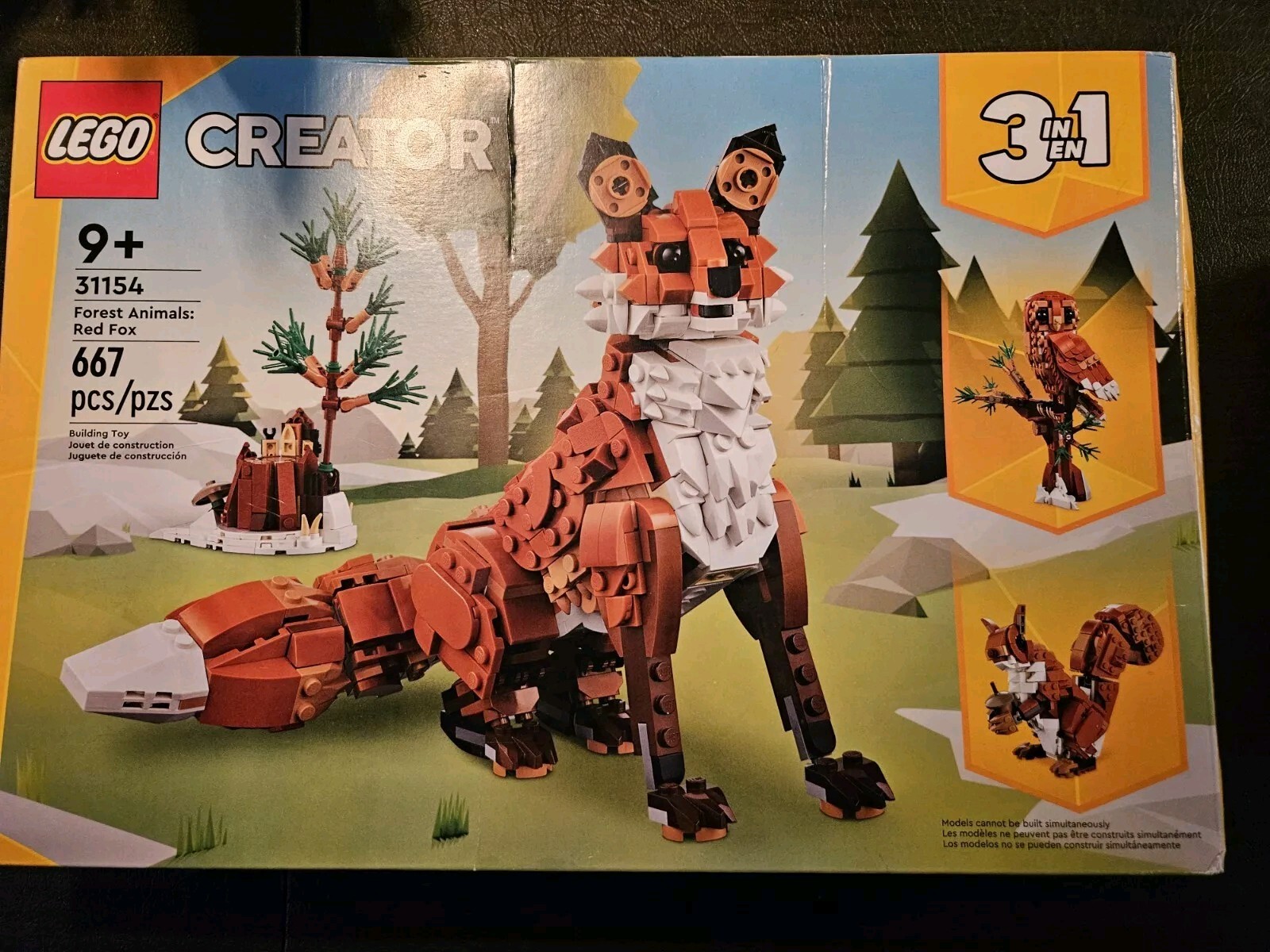 LEGO CREATOR: Forest Animals: Red Fox (31154) 3 In 1 Set. Squirrel And ...
