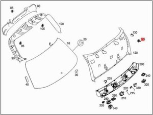 Genuine Trim Clip X5 MERCEDES BBDC Cla Gla Glc C253 W156 0019913298 | eBay