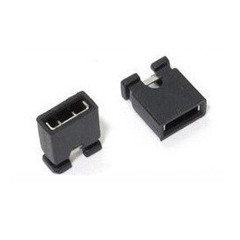 10~200pcs 2mm Jumper Cap Pin Header Links Circuit Board Shunts Black ...