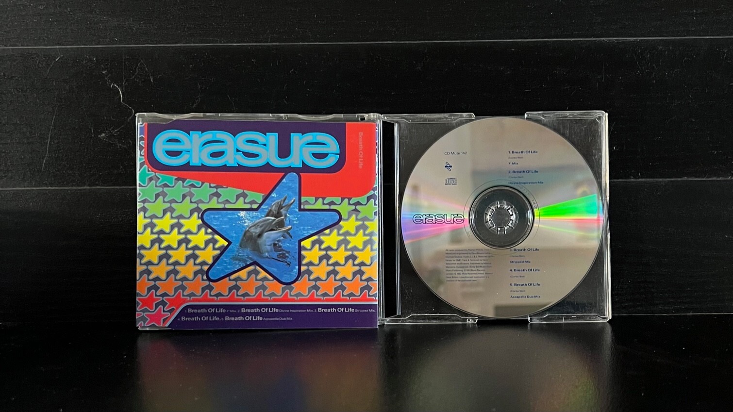 Erasure Breath of Life CD UK Mute 1992 5 Track 7 Inch Mix B/w Divine ...