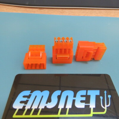 amp 641435-4 Qty of 100 per Lot Plug connector, 4 Position Rectangular ...