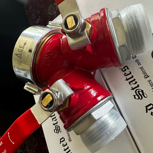 Fire Hydrant Gated WYE Valve Fire Hose Splitter Valve 2-1/2inch x 1-1/2 ...