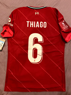 Nike Liverpool THIAGO FA Cup winners player version match shirt jersey ...