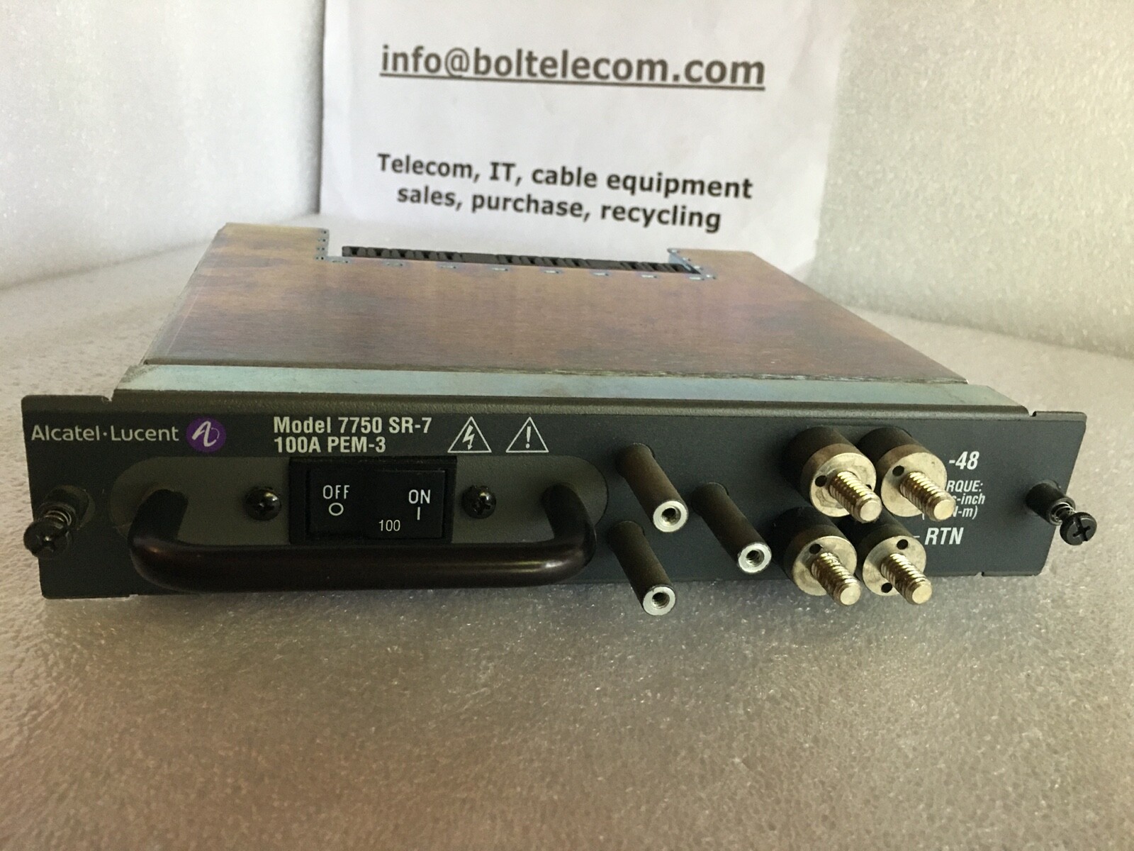 Alcatel-Lucent 3he03661aaaa 7750 Sr-7 100a Pem-3 Slot Power Supply ...