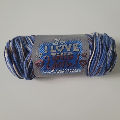 I Love This Yarn! Blue Camo Ombre 1 Skein | eBay