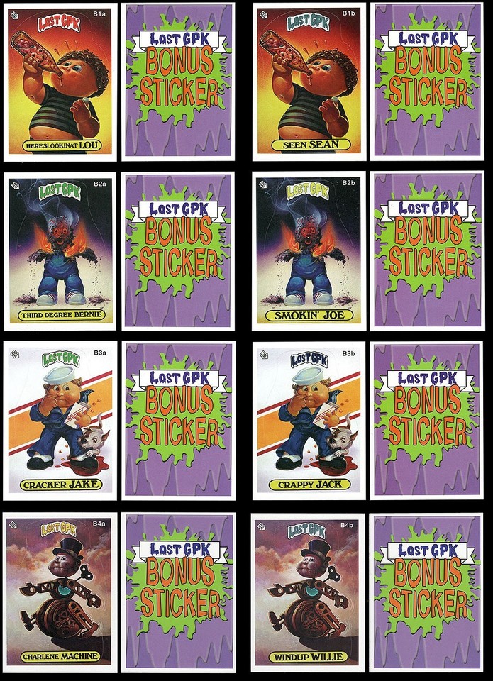 2019 Lost GPK Fan Series GARBAGE PAIL KIDS full PACK 12 stickers +3 set ...