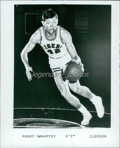 1967 Randy Mahaffey Clemson Basketball Original News Service Photo | eBay
