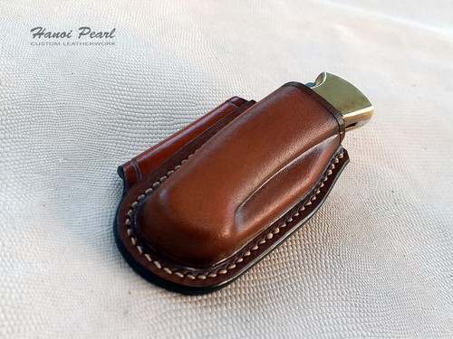 Buck 112 Ranger Sheath | Custom Horizontal Leather Sheath | Left Handed ...