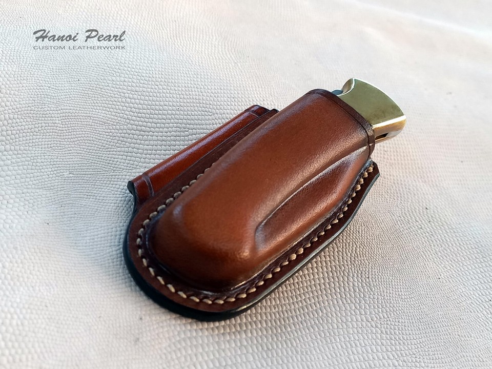 Buck 112 Ranger Sheath | Custom Horizontal Leather Sheath | Left Handed ...