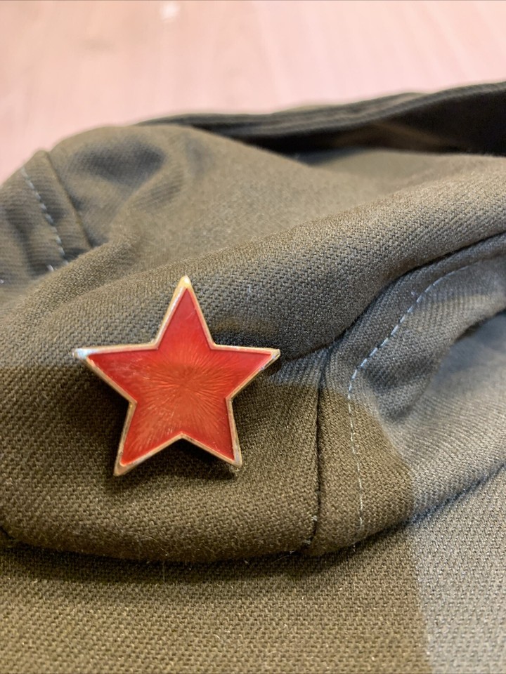 ARMA ORIGINAL RUSSIAN ARMY RED STAR MEDAL MILITARY HAT NEW DULOVC 1997 ...