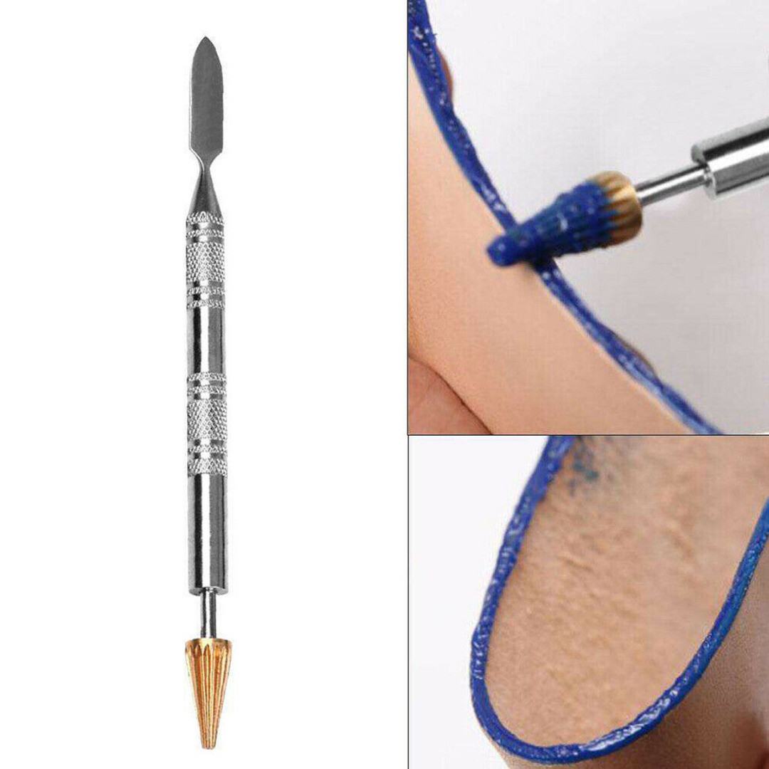Edge Dye Pen - Stainless Steel Sandalwood Handle Top Roller Oil Leather ...