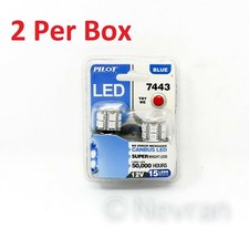 Il-1157b-15 Pilot Automotive 1157 LED Bulb SMD 15 Led- Blue 2pc Kit for ...
