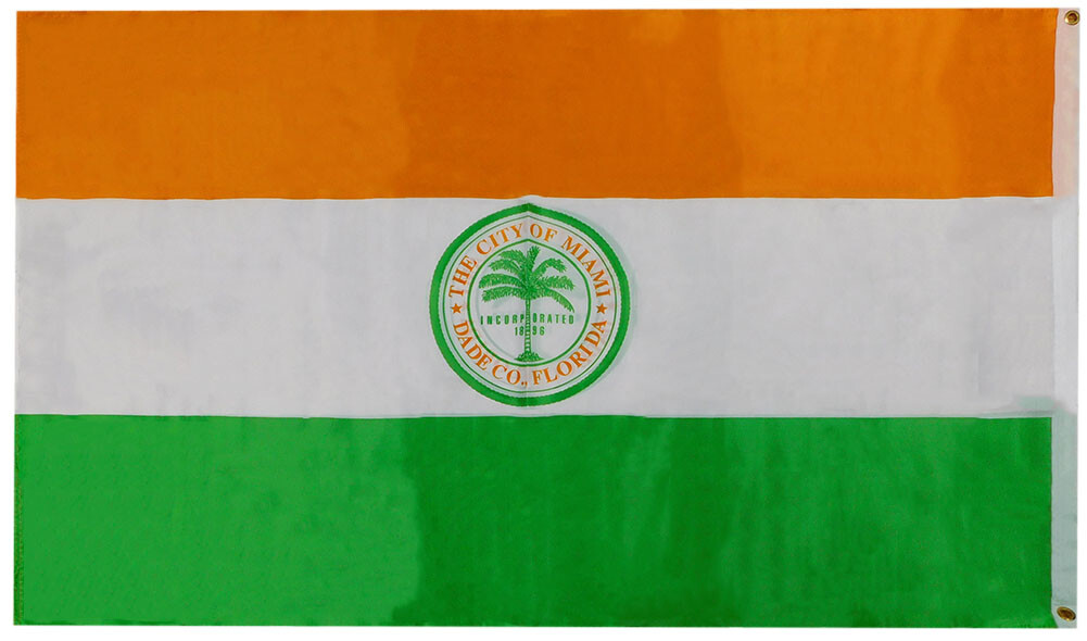 3x5 City of Miami Double Sided 2ply sewn Flag 3'x5' house banner | eBay