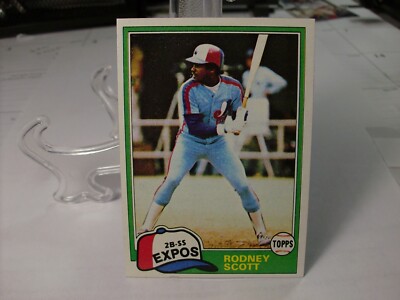1981 Topps Baseball #539 - Rodney Scott - Montreal Expos 81-622 | eBay