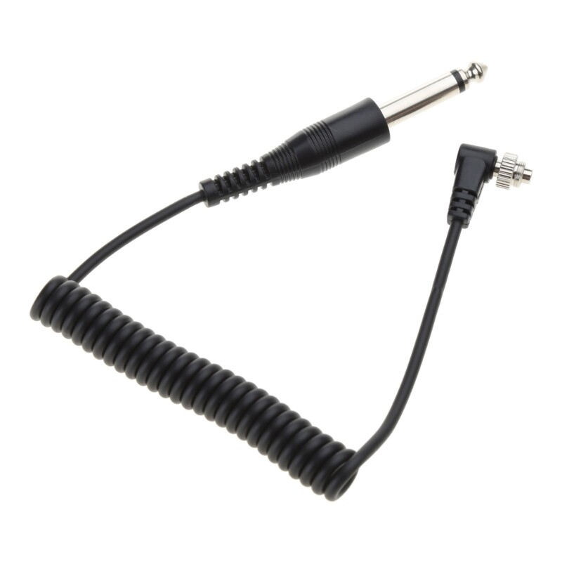 Camera Flash Sync Cable, Extended Coiled Wire with Screw Lock for Flash ...