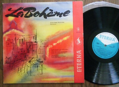 LP Giacomo Puccini La Boheme Eterna 820058 Mono 1961 Dirigent Bruno ...