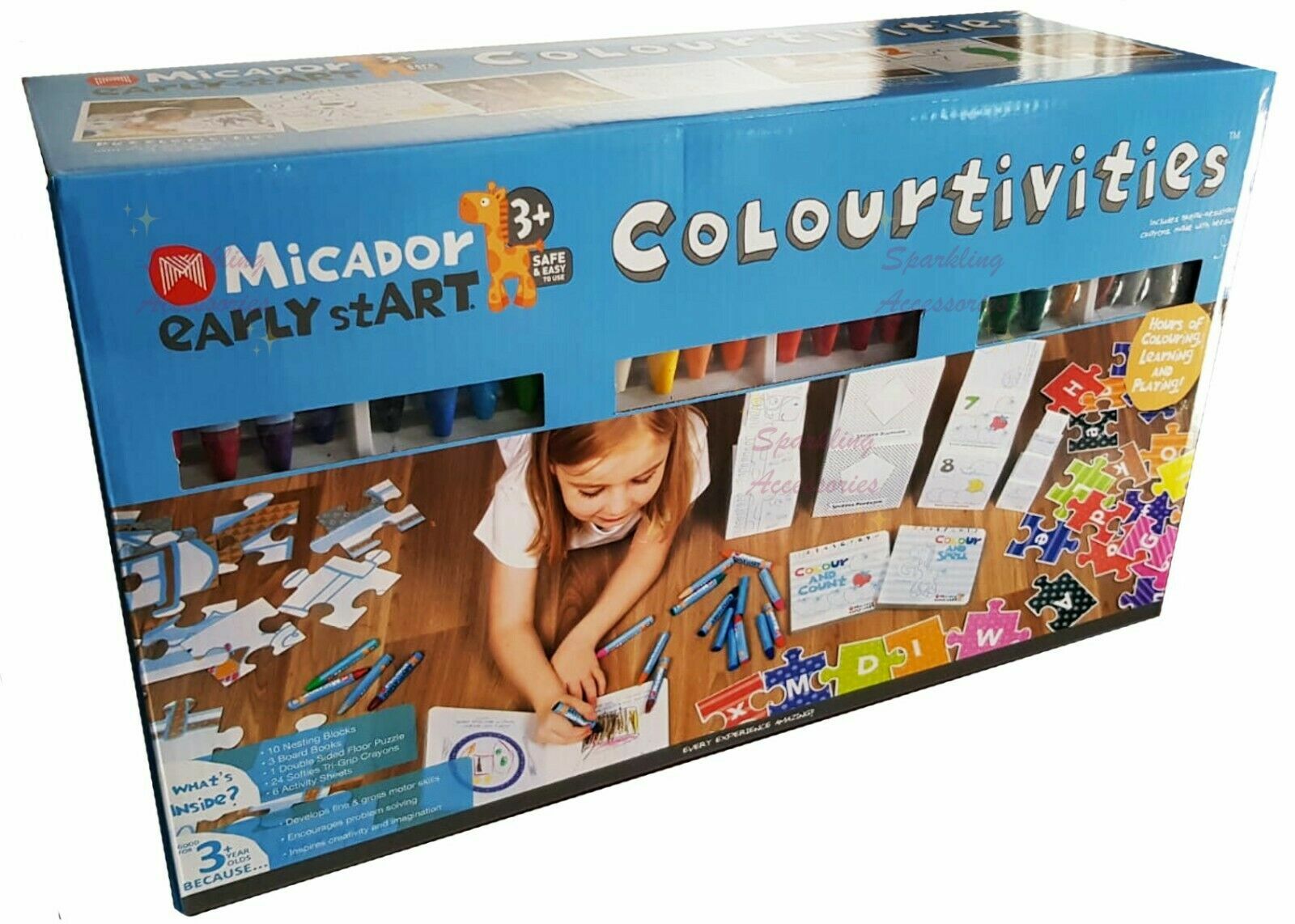 Micador MEGA ACTIVITY SET Learning Colourtivities Puzzle, Art, Books ...