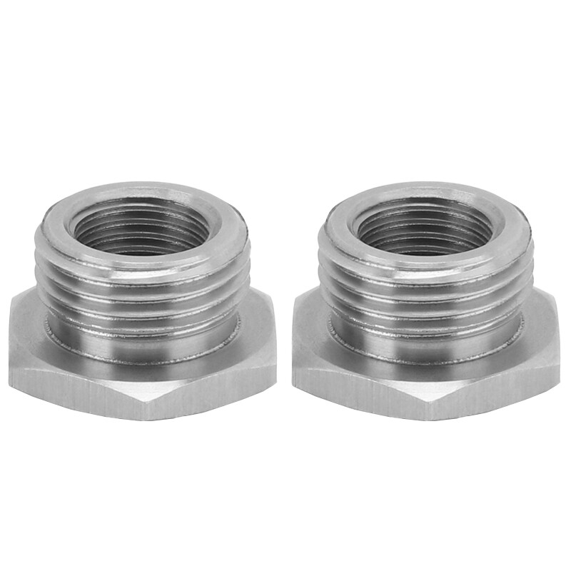 2PCS Bassani Adapters Reduce 02 O2 Sensor Ports Bungs 18MM To 12MM ...