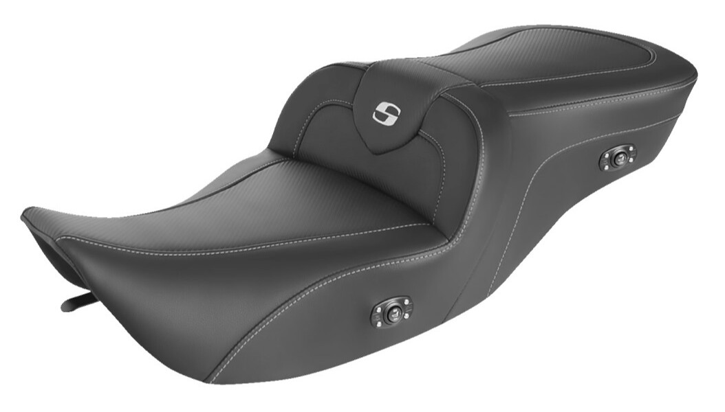 Saddlemen - 897-06-185HCT - Heated Road Sofa CF Seat, without Driver's ...