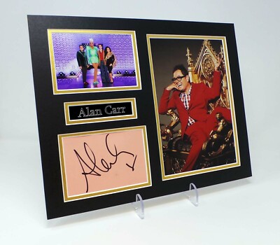 Alan CARR Signed Mounted Photo Display + Dealer COA Comedian, TV ...