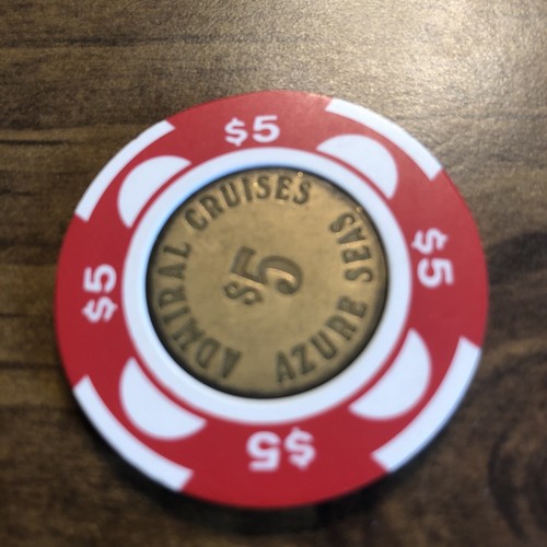 $5 admiral cruises seas wet cruise ship casino chip | eBay