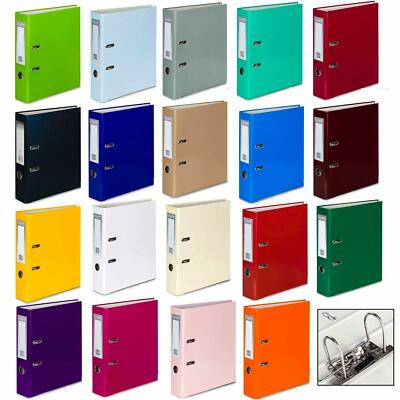 A4 Large Metal Lever Arch Files Folders 75mm Ring Binder Document Paper ...